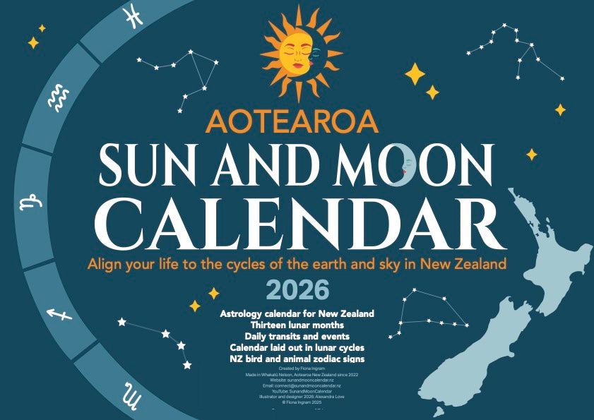 Sun + Moon Calendar Aotearoa New Zealand 2026 – Sun & Moon Calendar